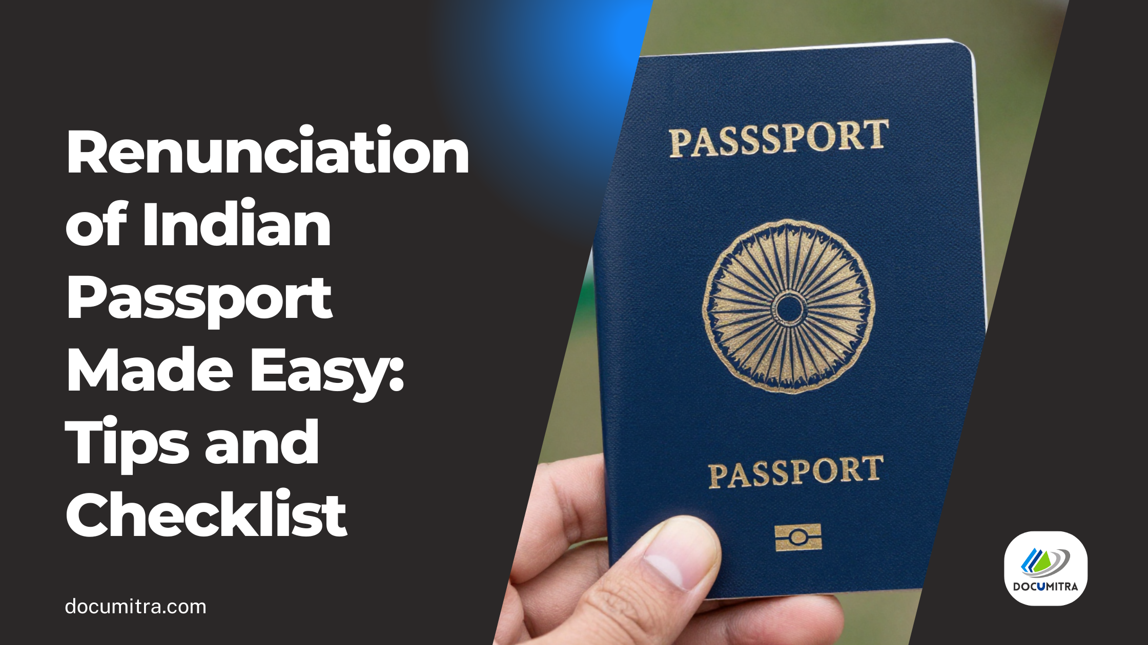 Renunciation of an Indian passport - Documitra